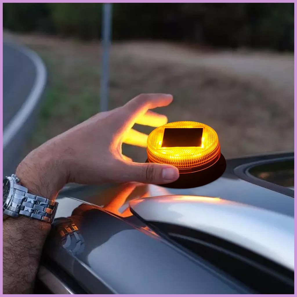 Solar Powered Warning Lights Road Signs Flash Lights Solar Industrial ...