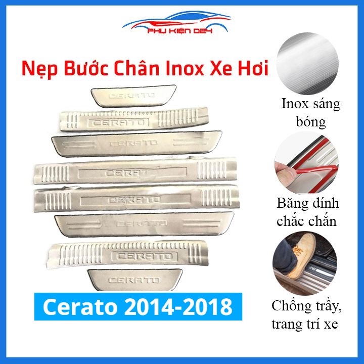 Cerato 2014-2015-2016-2017-2018 Stainless steel anti-scratch door step ...