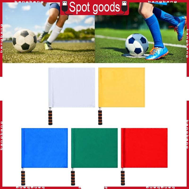 Bang Referee Flags Training Sports Flags with Sponges Handle Linesman Signal Flags | Shopee ...