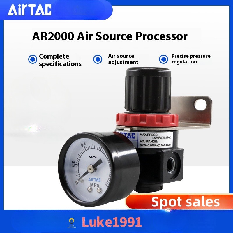 AirTac Air Pressure Regulating Valve AR15001 AR20001 AR1500J1 AR2000J1 BR30001 BR40001 Pressure ...