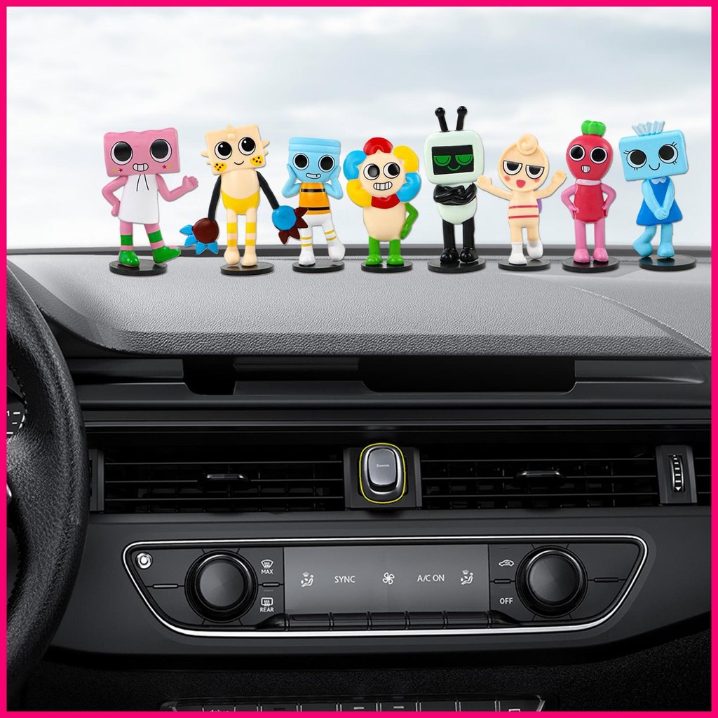 For Dandy's World Anime Figures Posable Cartoon Character Sculpture Set ...