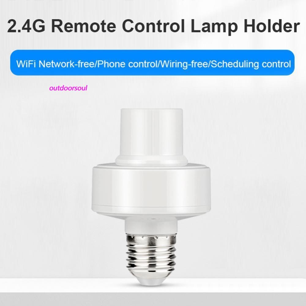 WiFi Smart Bulb Adapter LED Lamp Holdere WeLink Bluetooth-compatible ...
