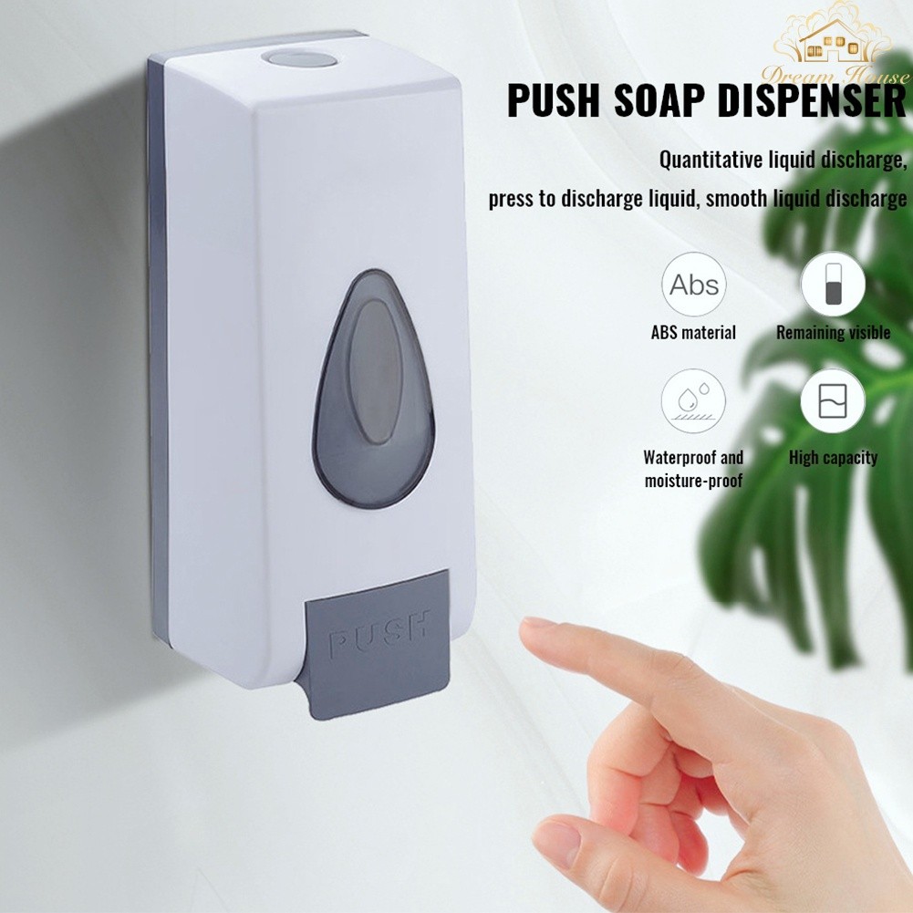 Home Wall Mounted Soap Dispenser Manual Pressing Type Handwashing Fluid ...