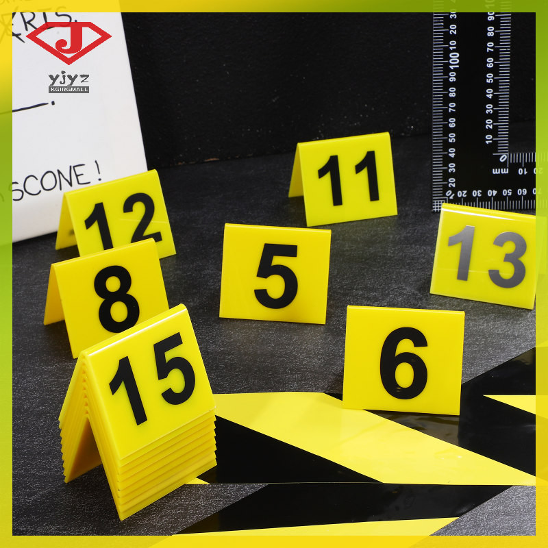 15 Pcs Evidence Markers Crime Scene Markers Crime Scene Decorations ...