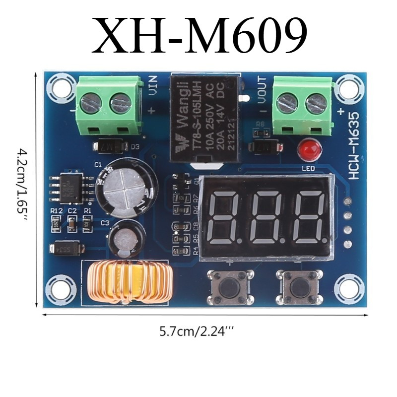 XH-M609 / HCW-M635 DC 12V-36V LVD Voltage Protection Module Low Voltage ...