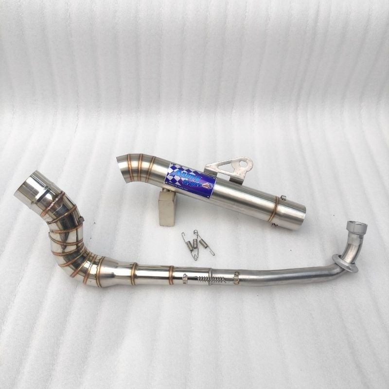 AUN super open spec pipe canister 51mm tube type 1set for xrm 110 125 ...