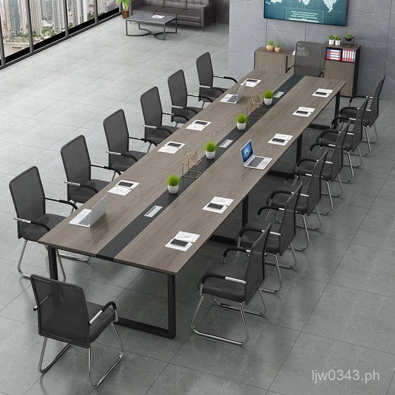 Combination Workbench Simple Office Desk Chair Table Long Training Room ...