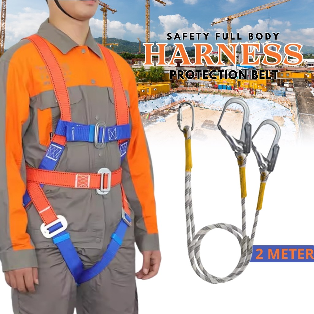 Stroux Body Safety Rope Full Body Harness Protection Belt 2M Rope Type ...
