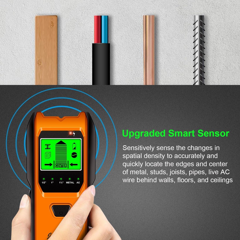 Stud Finder Wall Scanner, 5 in 1 Multifunction Stud Locator with ...