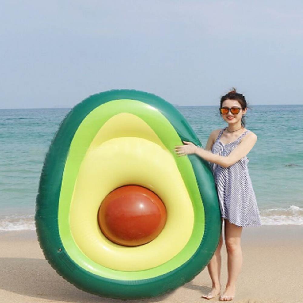 Avocado swimming ring inflatable floating bed Avocado floating bed ...