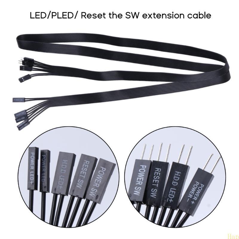 Hap Motherboard HDD LED PLED Reset SW Power SW Extension Cable 2Pin ...