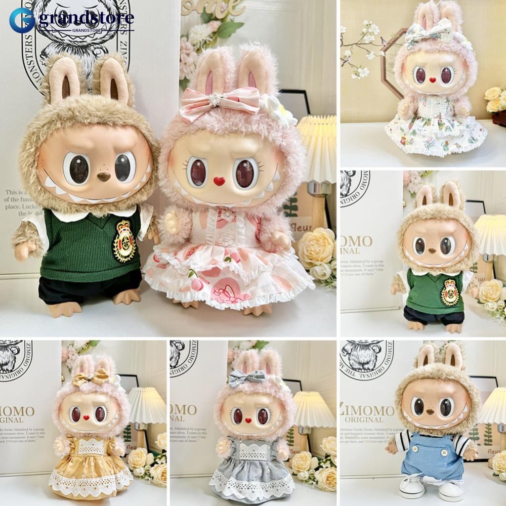 GRANDSTORE (Clothes only)For 38cm Labubu Doll Clothes Fashion Clothes ...