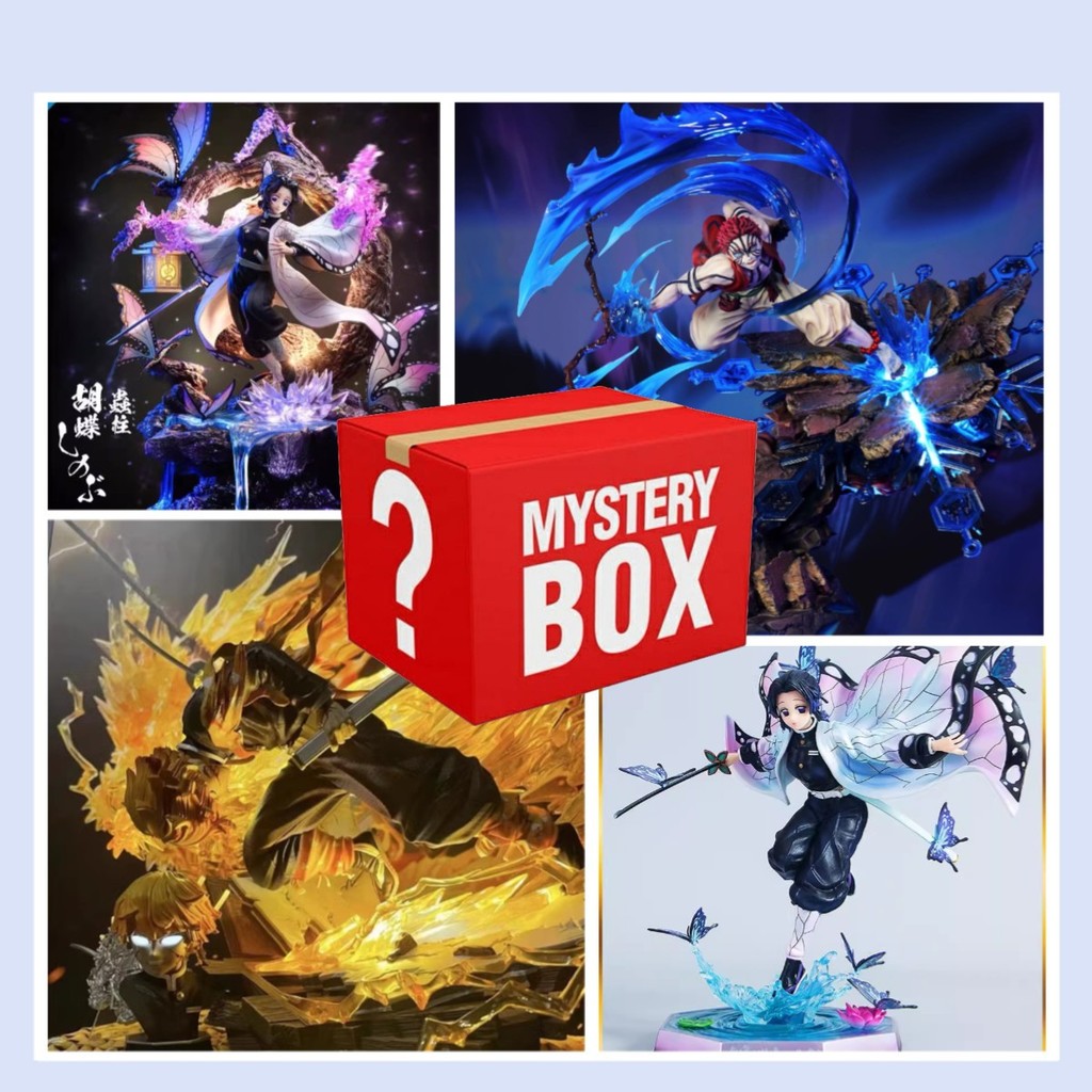 Surprise Unboxing Mystery Box Demon Slayer Zenitsu Akaza Himejima ...