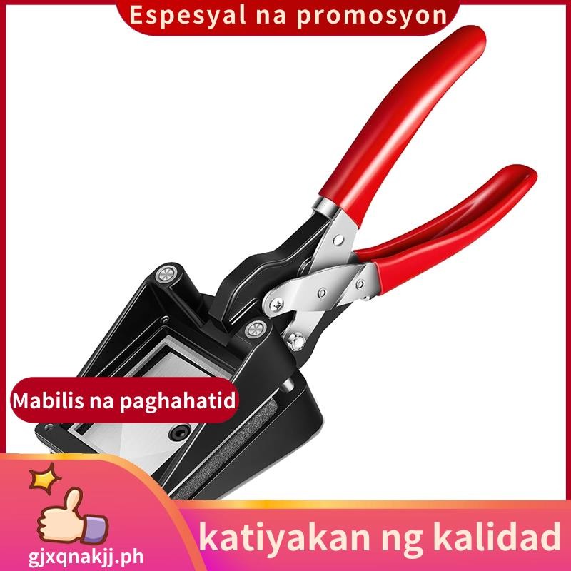 1 PCS Handheld Passport Photo Cutter 2x2 Inch Black Metal Photo ID Die ...