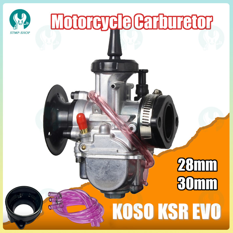 KOSO KSR EVO Motorcycle 28mm 30mm Carburetor Carb Racing Flat Slide Raider 150 PWK KSR NSR OKO ...