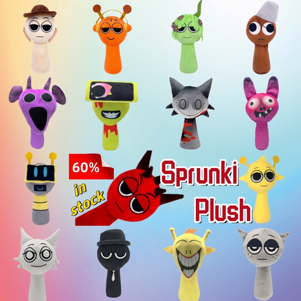 Rytanda Sprunki Plush Toys 25cm Sprunki Incredibox Plushie Doll Sprunki ...