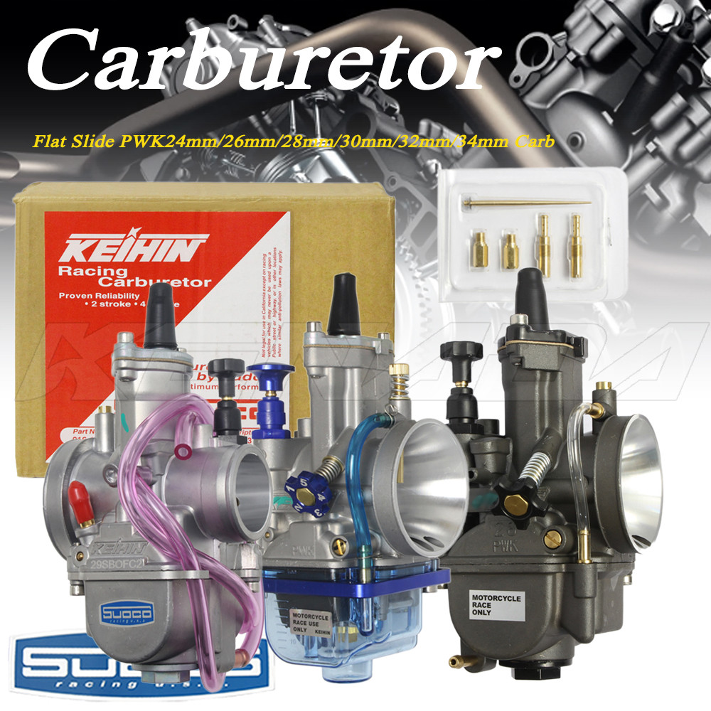 Keihin Racing Carburator Flat Slide PWK 24/26/28/30/32/34mm Universal ...