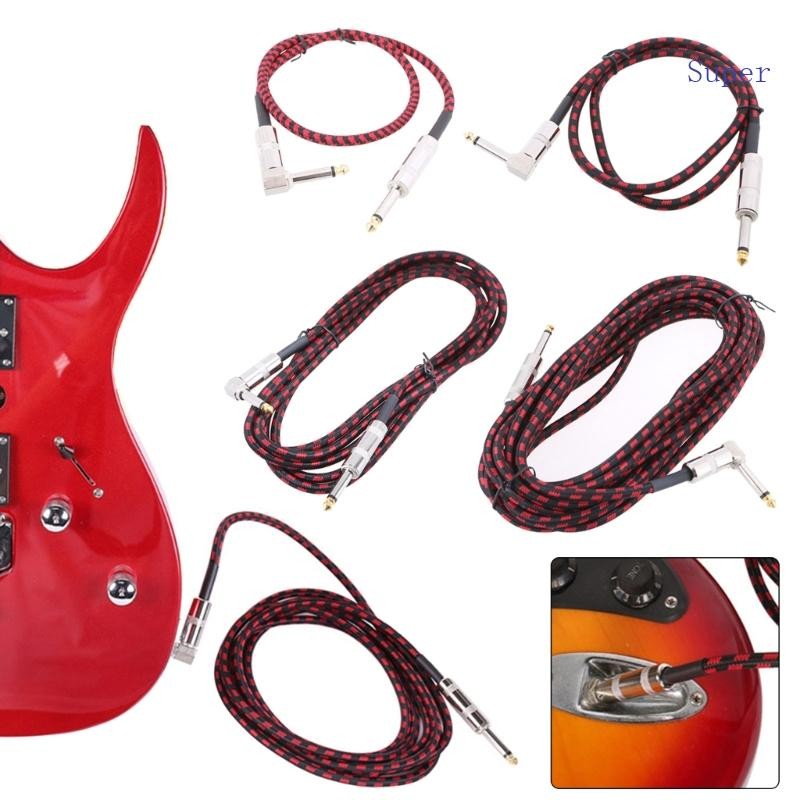 Super Guitar Cable Cord for Guitar Keyboard 1 4Inch Cable Right Angles ...