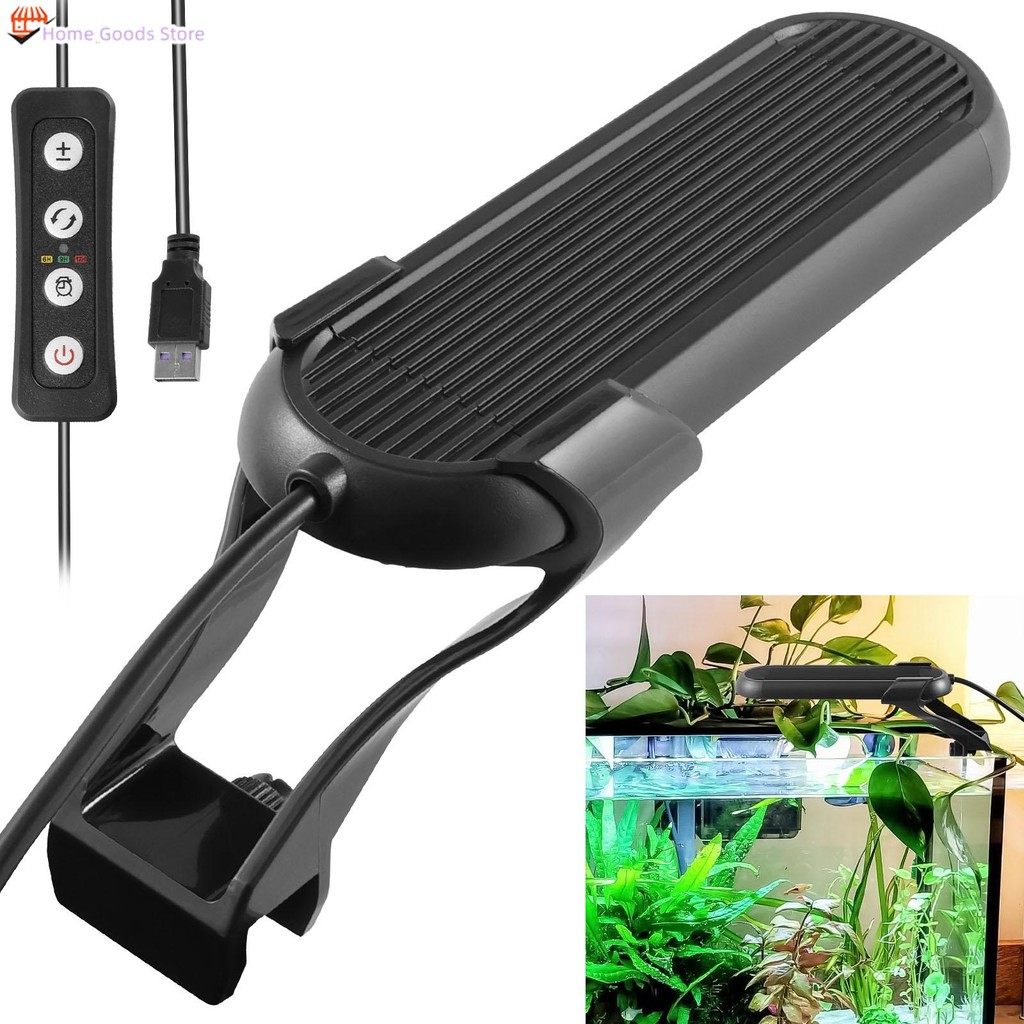 Aquarium LED Light with Remote Control 14 Light Colour Fish Tank Light ...