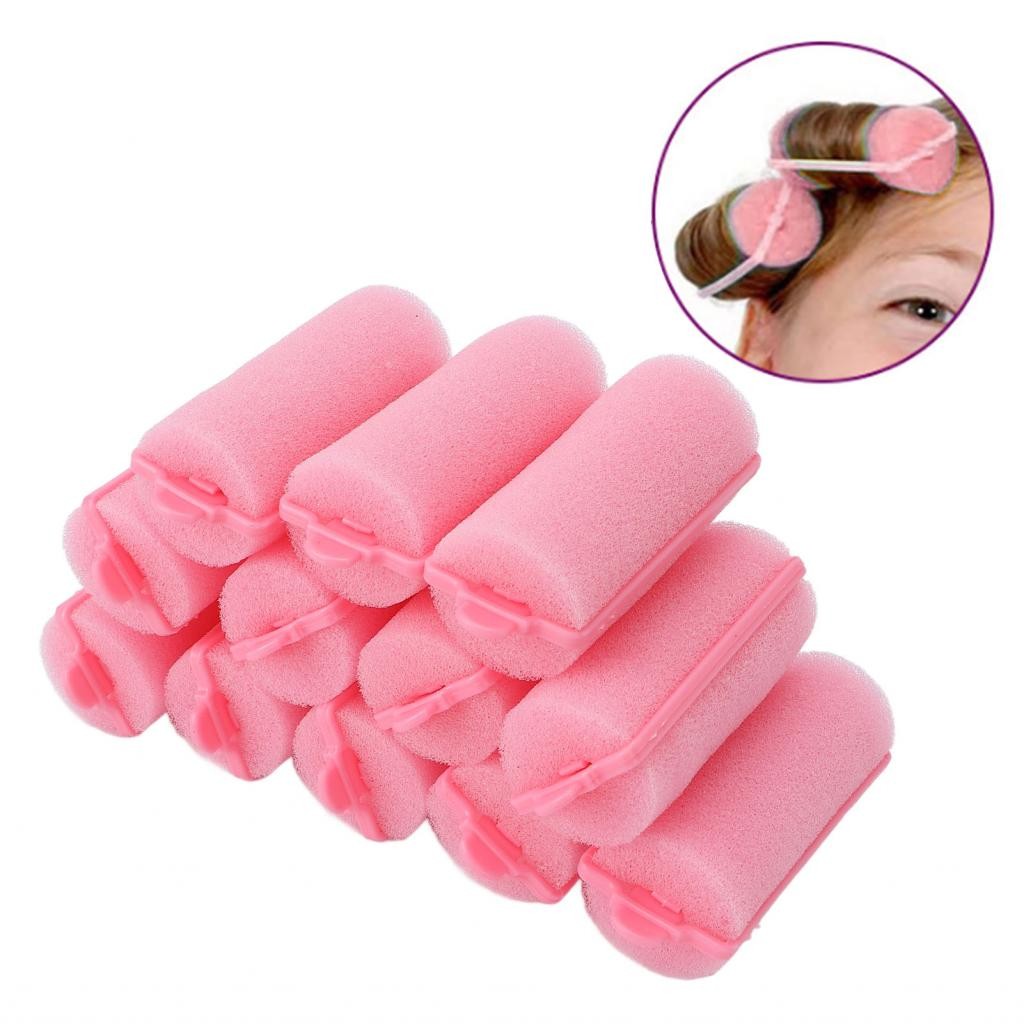12 Pcs Portable S Sponge Hair Curlers Perm RodsHair Perms Relaxers ...