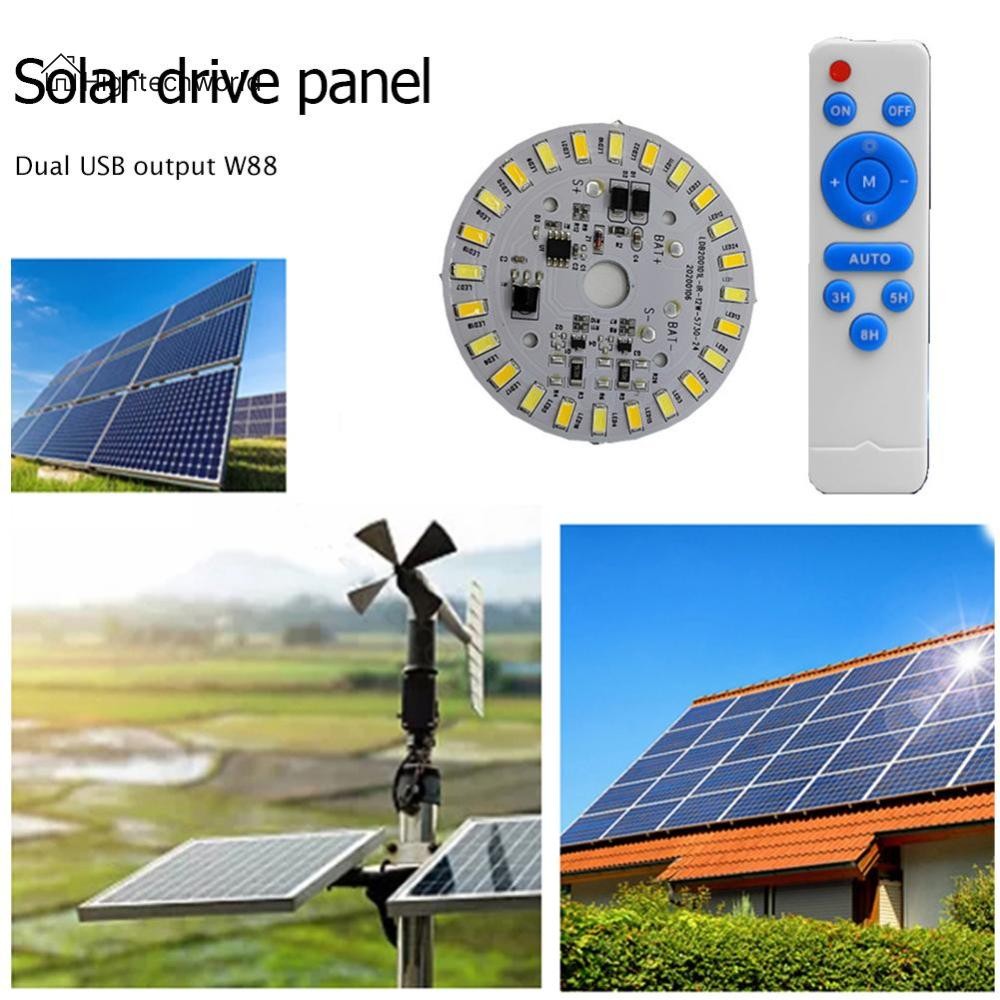 12W Circle Light Remote Control LED Panel Round Solar Lighting Lamp ...