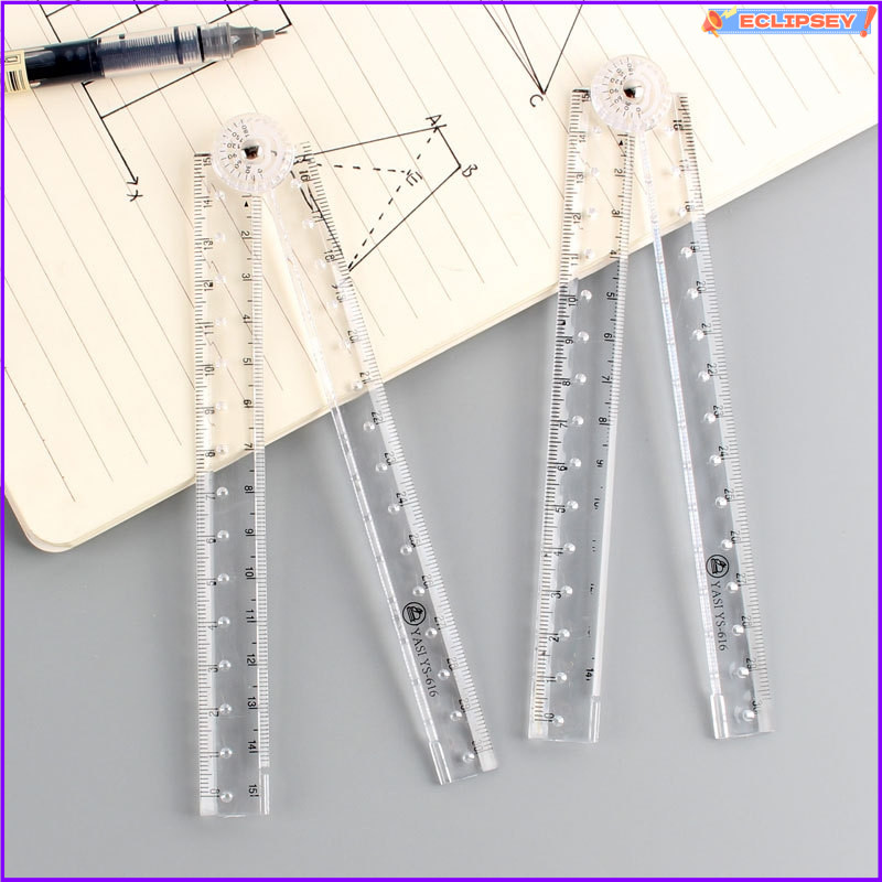 【☀️ES】Creative Acrylic Straight Ruler Transparent Folding Ruler Simple ...