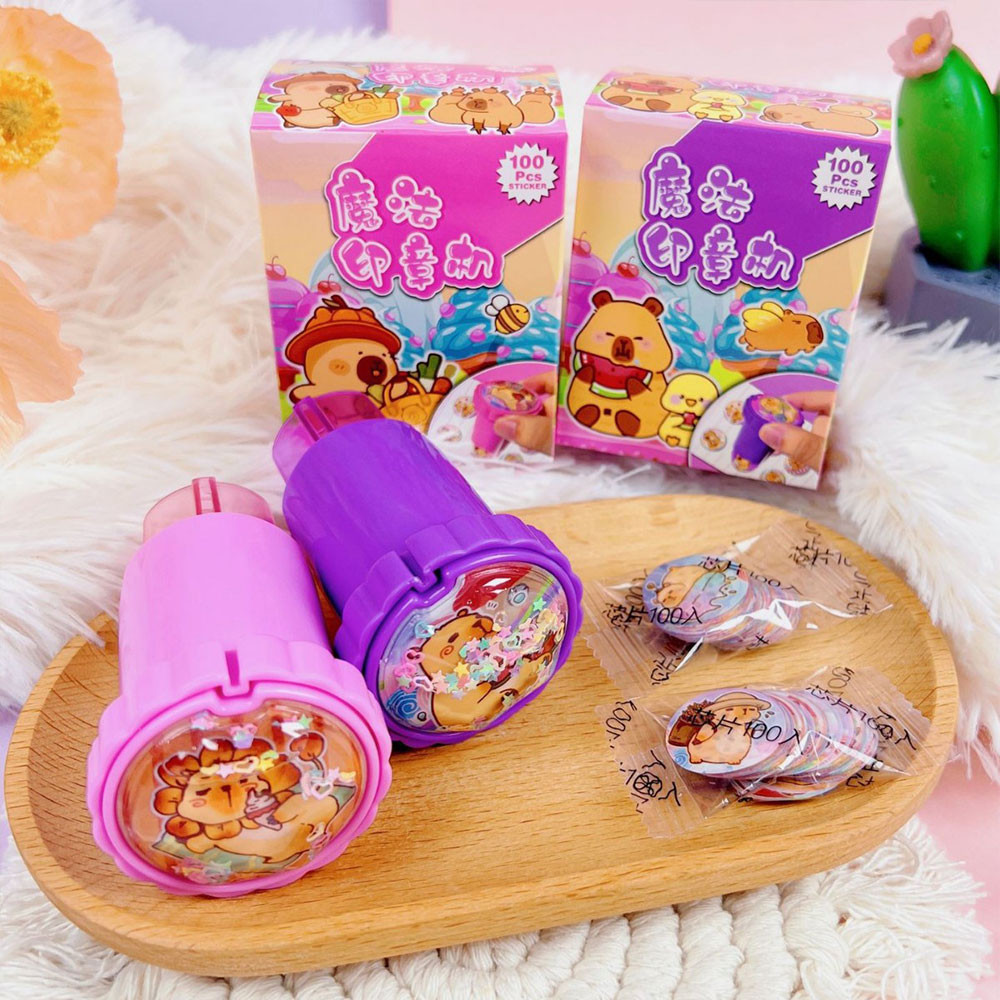 Sticker Stamper Characters, 100 Stickers for Toddlers Cute Patterns ...