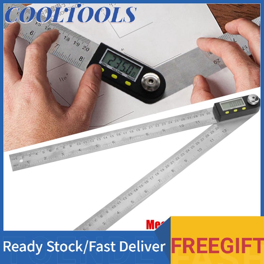 Cooltools 300mm Electronic Protractor Ruler Digital Goniometer Angle ...