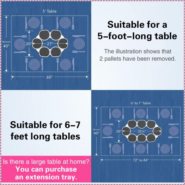 Pallets Portable Dining Table Swivel Tray Dining Table Tray Placeable ...