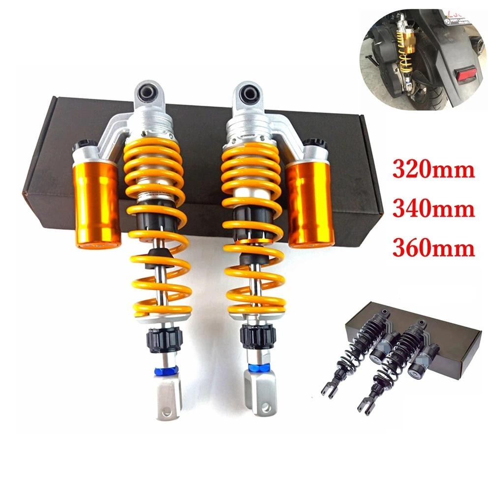 Universal Motorcycle Rear Shock Absorber 320mm-360mm Rebound Adjustable ...