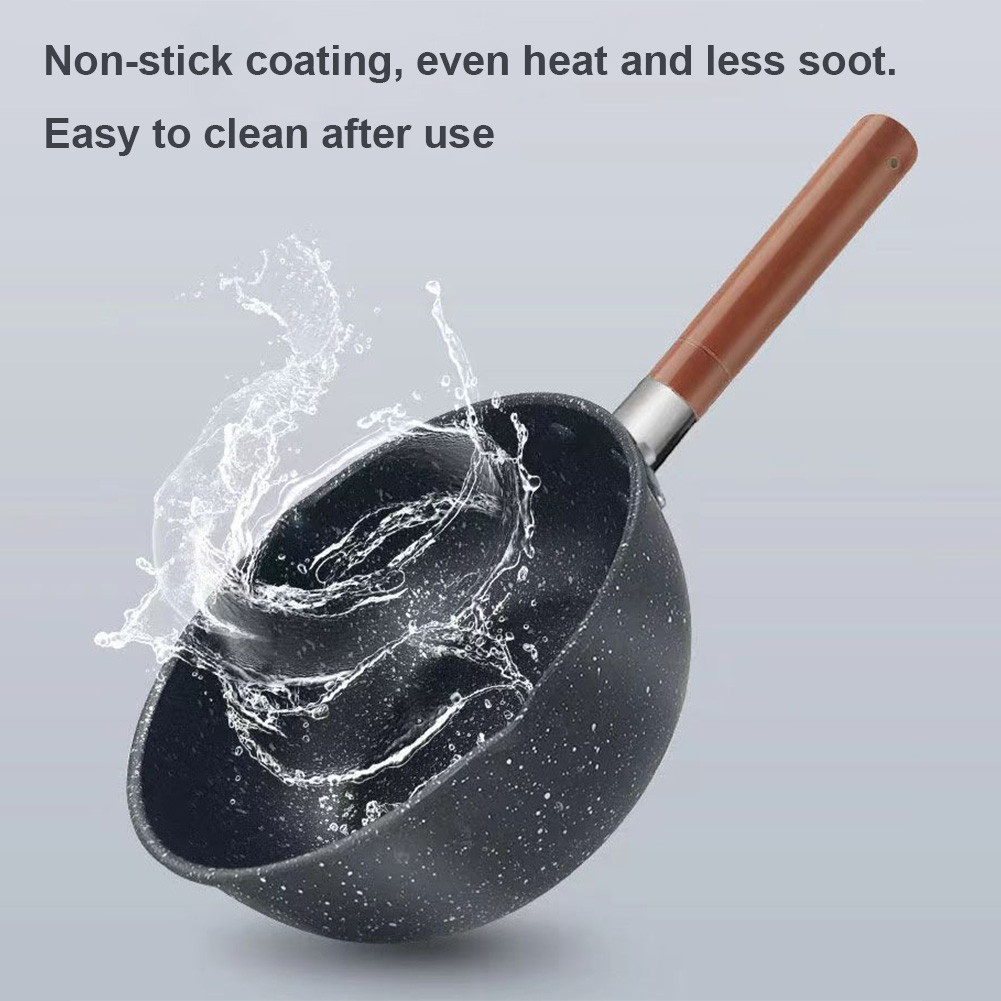 ♚WM♚ Nonstick Medical Stone pot 16/18/20/22CM Milk Cooking Pot with Lid ...