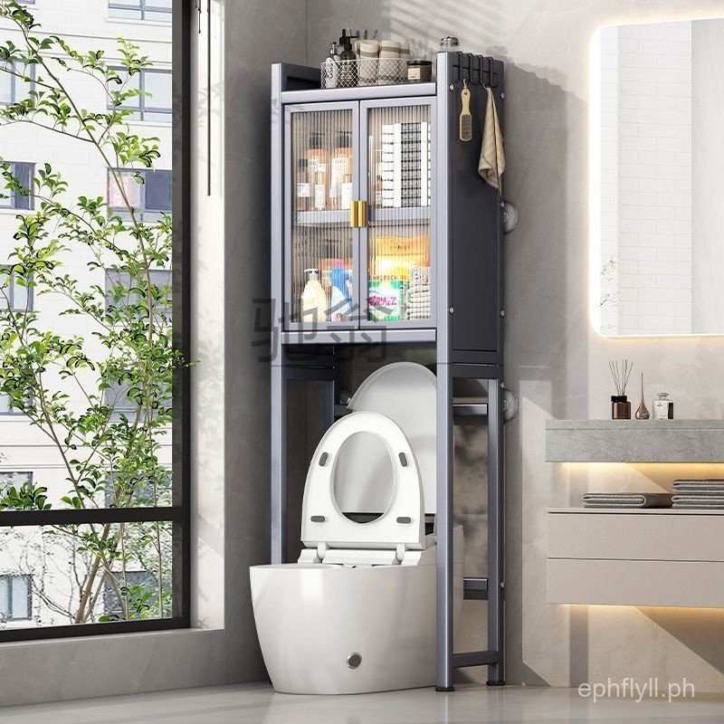 fe Toilet Upper Storage Rack Bathroom Floor Drum Washing Machine Rear ...