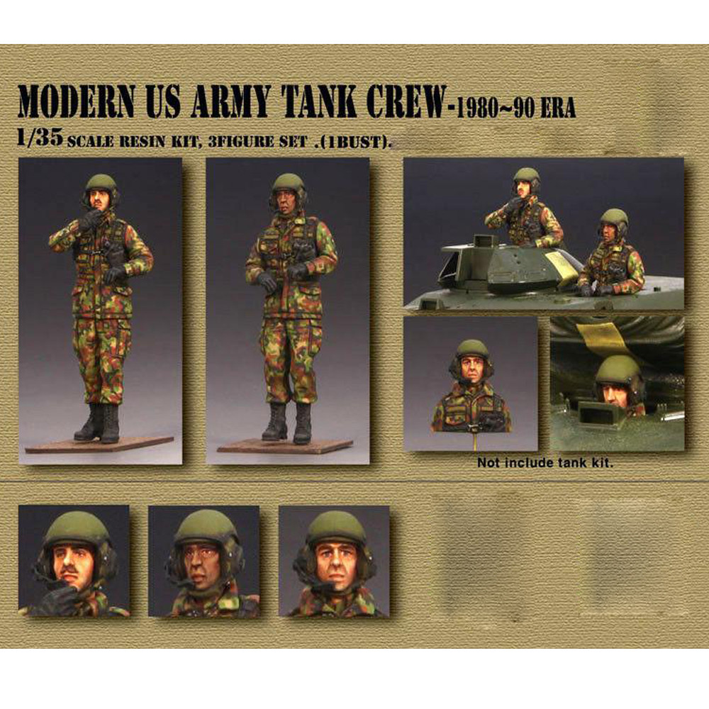1/35 Modern US Army Tank Crew, Resin Model figure soldier, Military ...