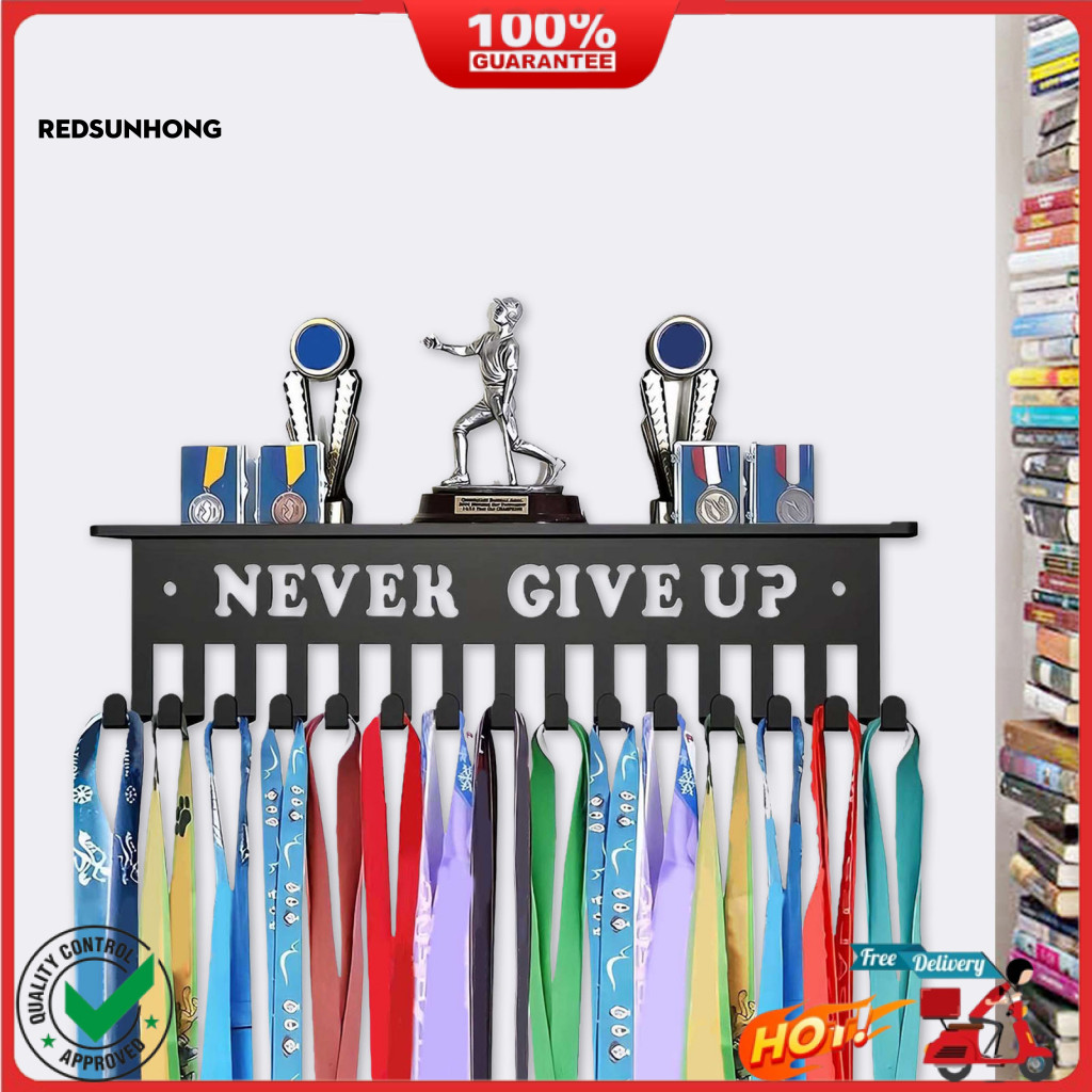 RE.Z Trophy Display Rack Sports Medal Holder Display Premium Metal ...