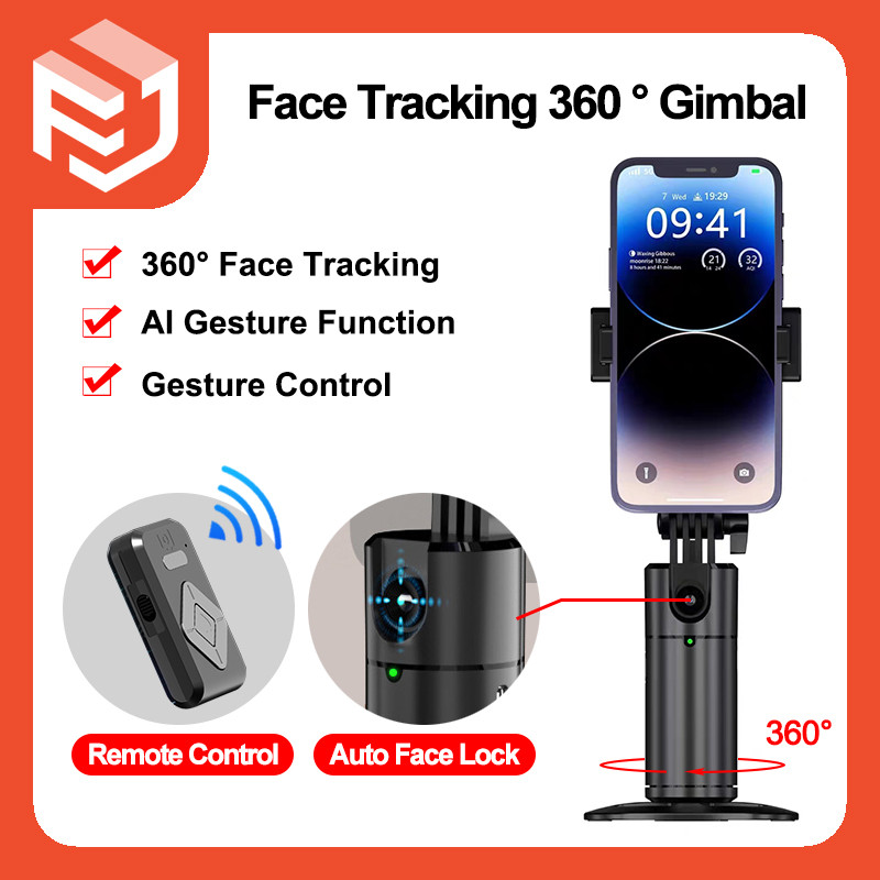 Q1 Intelligent 360° Auto Rotate AI Face Tracking Mobile Phone Camera ...
