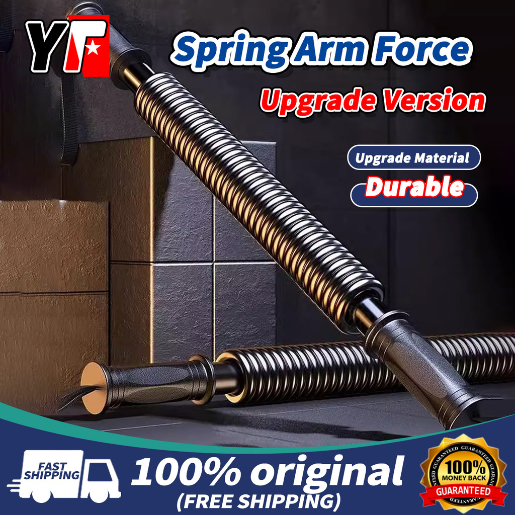 YF 10/20/30/40/50/60kg Power Twister Bar Spring Arm Strength Training ...