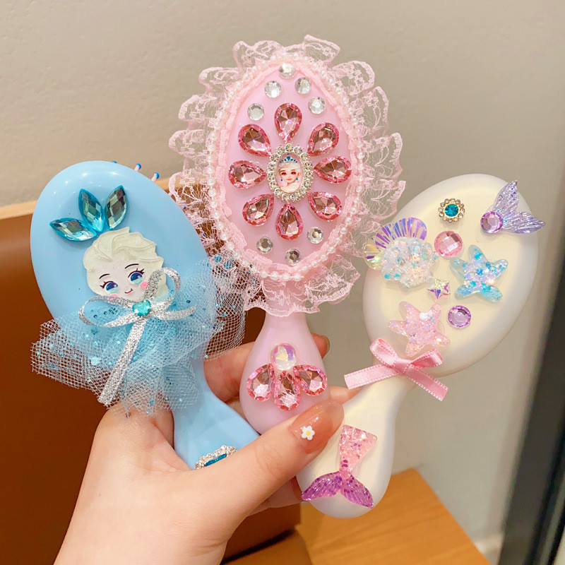 Children's Ornaments Girls' Ice Princess Massage Comb Anti-Static Air ...