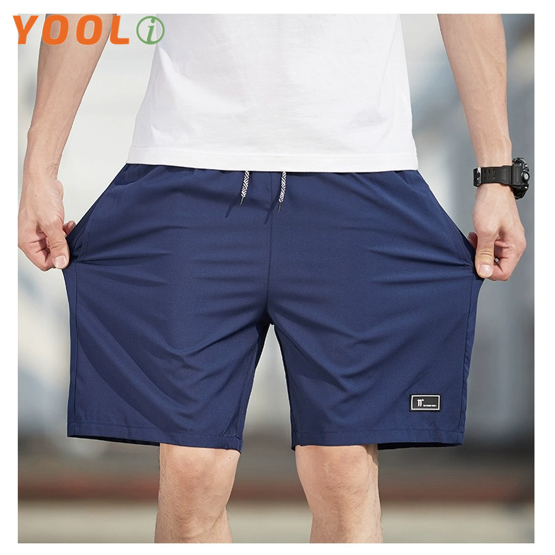 YooLi Men's Thin Shorts Loose Straight Five-minute Dry Shorts | Shopee ...