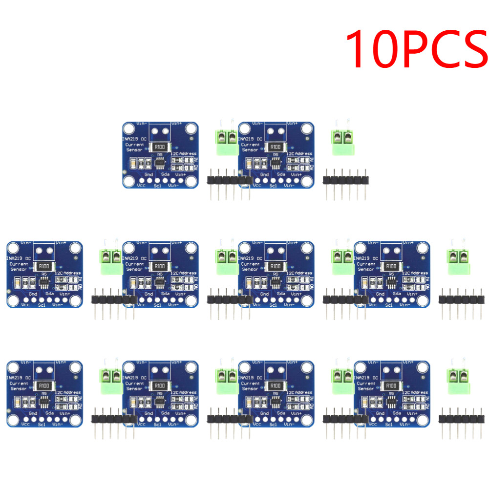 10PCS MCU-219 INA219 Bi-directional Current Sensor Breakout Module I2C ...