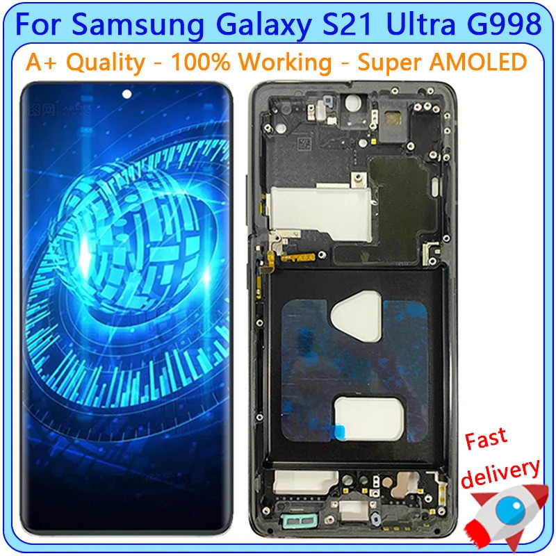 Super AMOLED LCD For Samsung Galaxy S21 Ultra 5G G998 G998F/DS/U ...