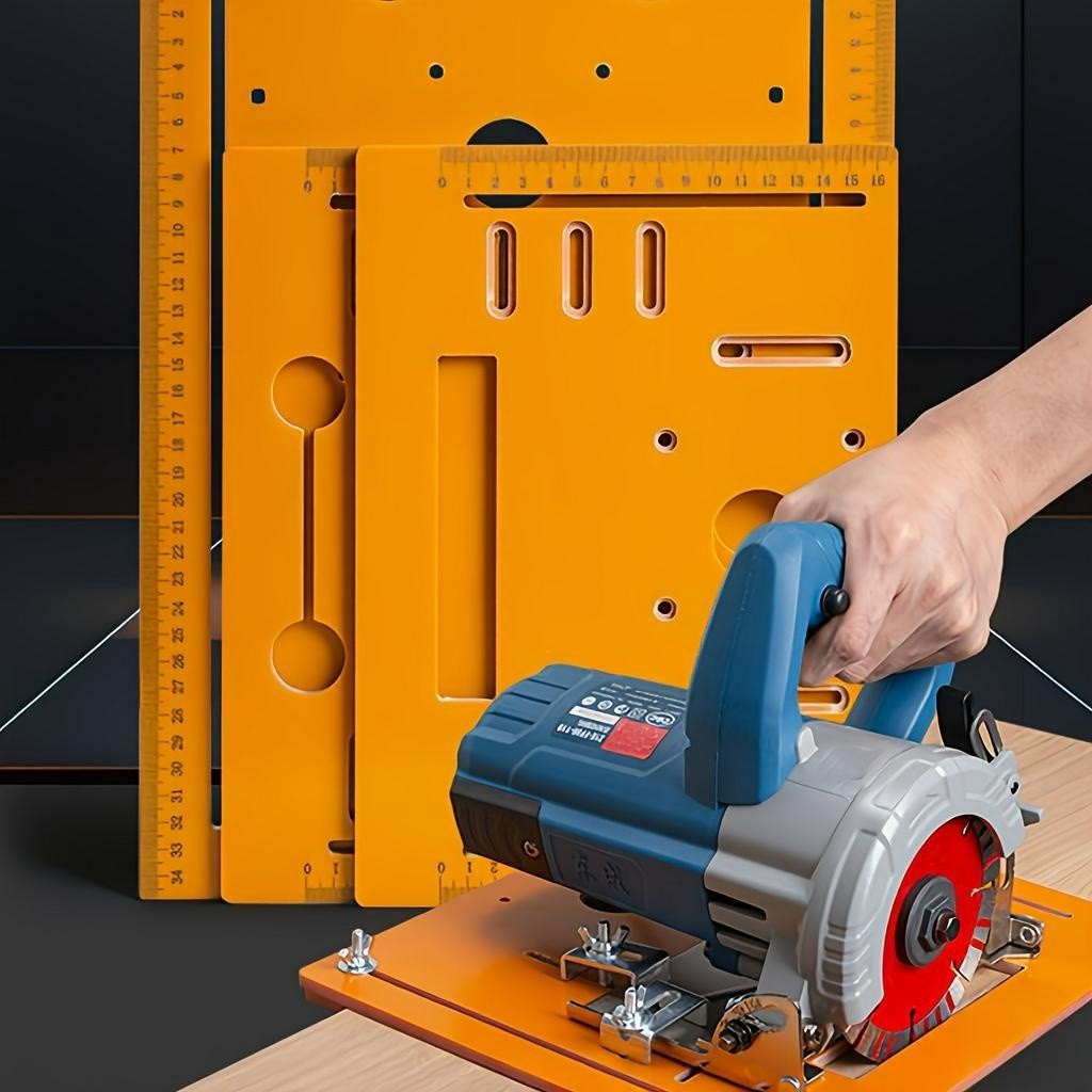 [COD] Guide Rail Cutting Machine Base, Adjustable Saw Base, Woodworking ...