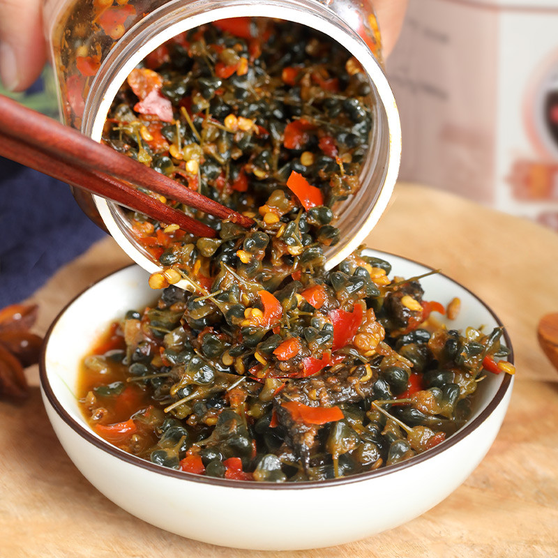 ZEJUN dry bacteria chives flower chili sauce fresh large granular ...