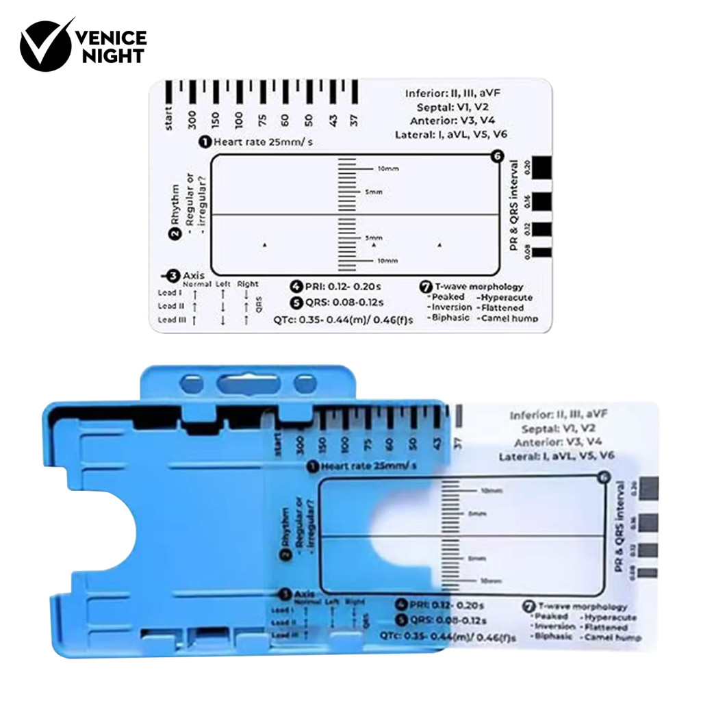 Id Badge Holder Ekg Ruler Electrocardiogram Measurement Tool Pocket Ekg ...