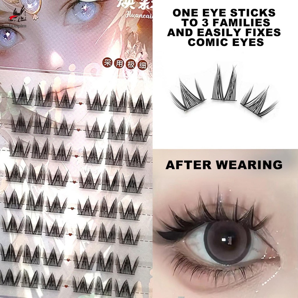 Woman C Curl Eyelash Extension Black Natural Lash Clusters | Shopee ...