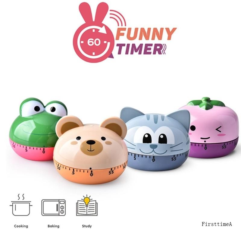 FE 60Minute Egg Timer Cute Animal Mechanical Timer Manual Countdown ...