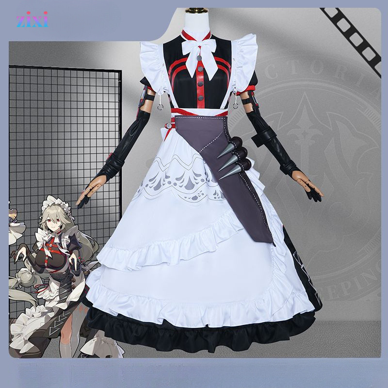 Beishui Absolutely District Zero Cos Yaleshan Delina Maid Costume ...