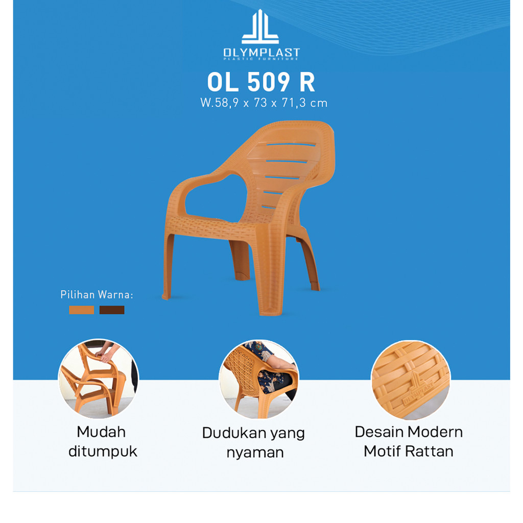 Ol 509 - Olymplast Plastic Lounge Chair / Patio Chair / Garden Chair ...