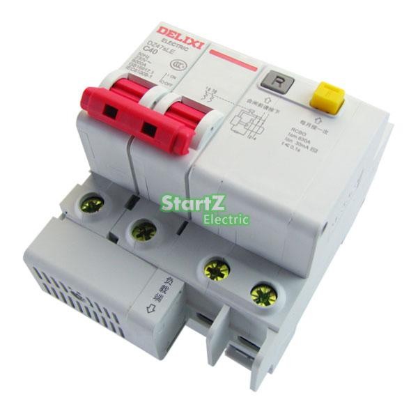 NEW 25A 2P RCBO RCD Circuit Breaker DE47LE DELIXI | Shopee Philippines