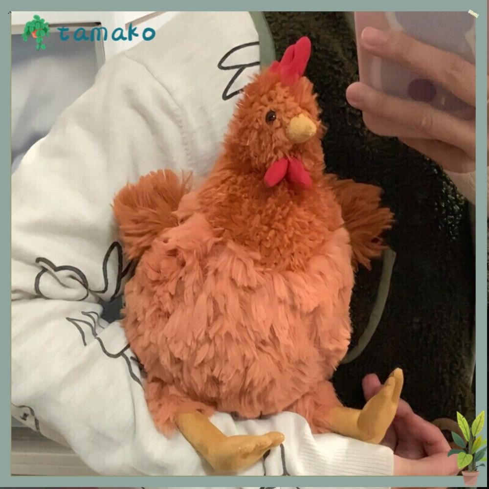 TAMAKO Cecil Chicken Plush Toy, Cute 23CM Chicken Plushie Dolls ...