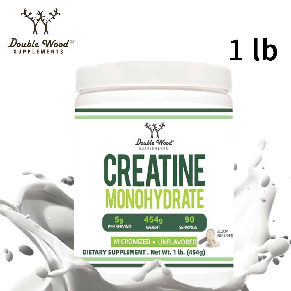 Double Wood 1 LB Creatine Monohydrate Powder Accelerate Protein ...